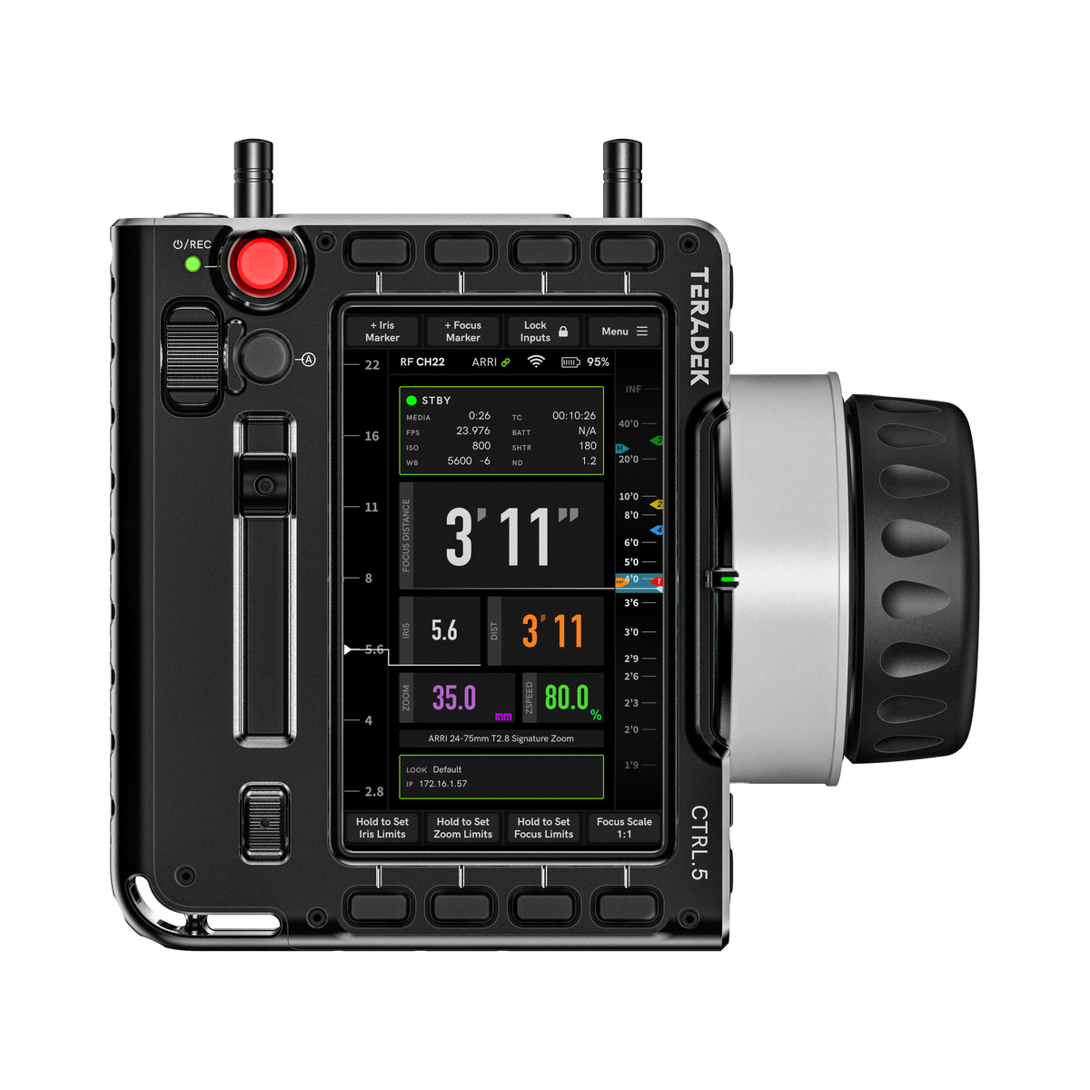 CTRL.5 Wireless Lens Control Handset – Teradek